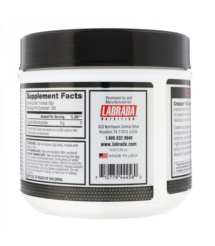 Labrada Creatina Crea Lean 500gr 100 servicios – Chutamax