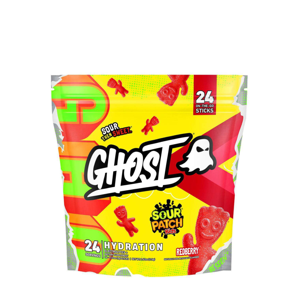 Ghost Hydration Electrolytes+ 24 Sticks Sour Patch – Chutamax