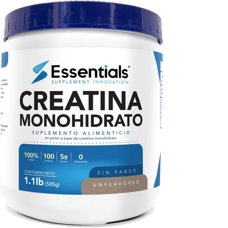 ESSENTIAL CREATINA MONOHIDRATADA 500 GR 100 SERV – Chutamax
